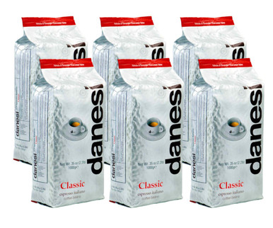 Danesi Caffe CLASSIC Medium Roast Coffee Beans - 1 Kg (2.2 Lbs) (6/Case)