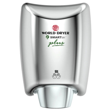 World Dryer Automatic Hand Dryer - 10 Second Dry Time, Polished ...