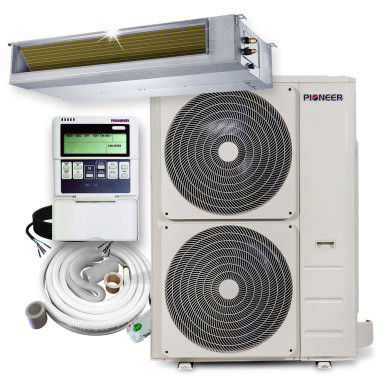 Pioneer® 48,000 BTU 15.1 SEER2 Ceiling Concealed Ducted Mini-Split ...