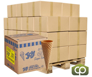 JOY Gluten-Free Sugar Cone - 96/Case (24cases/PALLET)- TOTAL 2304 CONES