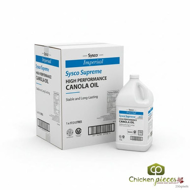 Sysco Supreme High Performance Canola Oil - Stable and Long-Lasting, 17 ...