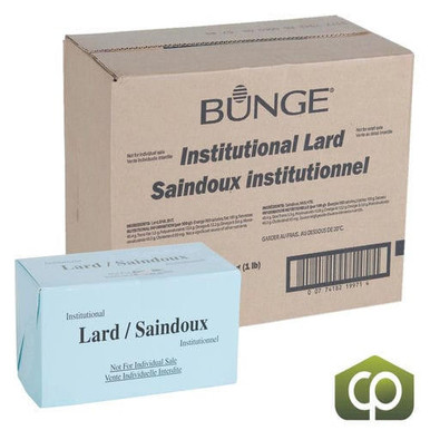 Bunge Foods Lard Cube Prints 1 LB (36/Case) - 36 LBS