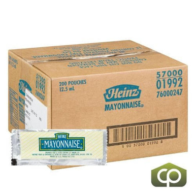 Heinz Individual Mayonnaise Packets 12.5GM (200/Case) - 0.44 oz (5.78 lbs)