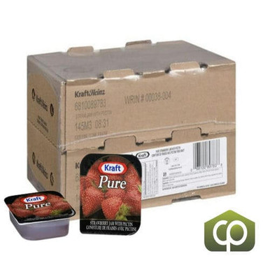 Kraft Strawberry Jam Pure Portions - 16ml Packets/7 lbs (200 Count ...