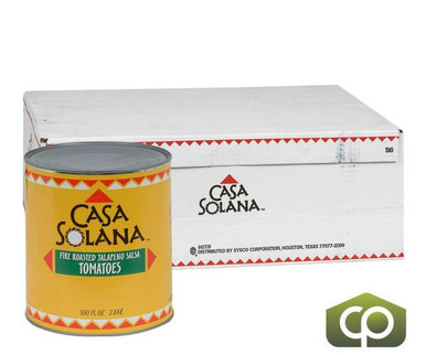 Casa Solana Tomato Jalapeno Fire Roasted Salsa 2.84L/96 ounces (6/Case ...