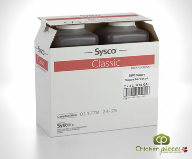 Sysco Classic Sauce BBQ 4L /1.05 Gallon (2/Case)- Canadian Made