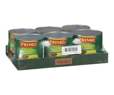 Primo Sauce Pasta Tomato Basil 100 OZ (6/Case)- Canadian Made