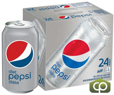 Pepsi Soda Pepsi Diet Cube 355 ML/0.78 LBS (24/Case)