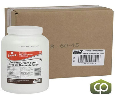 Lynch Syrup Coconut Cream 2 LT/67 2-Case | Bulk Canada Cafe