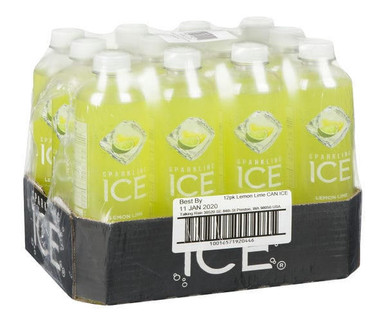 Sparkling Ice Water Sparkling Ice Lemon Lime 503 ML/17 ounces (12/Case)