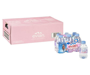 Evian Mineral W Water Bottled 330 ML/11 ounces (24/Case)- Premium Hydration