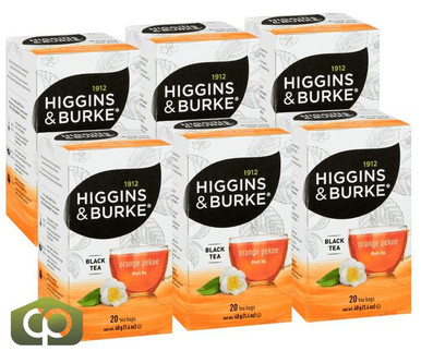 Higgins & Burke Tea Orange Pekoe Bags 1.14 oz/20 CT (6/Case)Bold and ...