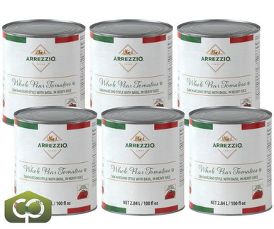 Arrezzio Classi Tomato Whole San Marzano Style Basil 2.84L/96 oz (6/Case)