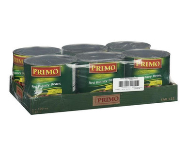 Primo Bean Kidney Red 2.84L/96 oz (6/Case)- Low-Fat, High-Fiber Beans ...
