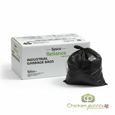 Sysco Reliance Bag Garbage Strong Black 35x50 (150/Case)