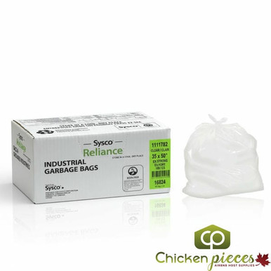 Sysco Reliance Bag Garbage Extra Strong Clear 35x50 (150/Case)