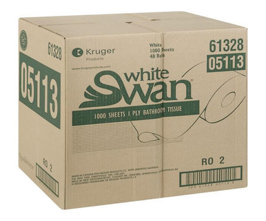 White Swan Tissue Toilet Bathroom 1 Ply 48 units 1000 sheets