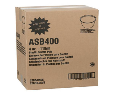 Amhil Cup Plastic Portion 4 oz. Parfait (2500/Case)