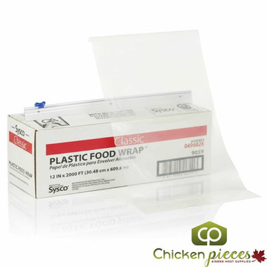 Sysco Classic Film PVC 2000 ft. Roll Slicer Cutter 12 inches - Chicken ...