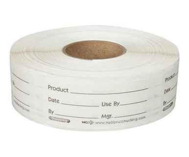 Sysco Classic Label Roll 1in.x2in. Product Dissolvable (500/Case)