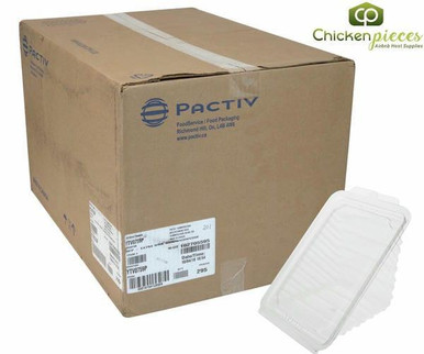 Pactiv Container Plastic Sandwich Wide Wedge 7.1 X 4.6 X 3.3"(295/Case)