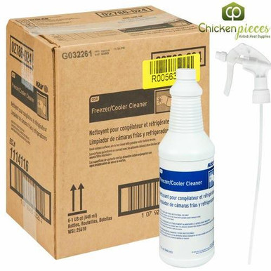 Kay Cleaner Freezer No Thaw 1 QT (6/Case) - Cleans Frozen Food Soils