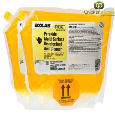 Ecolab Cleaner Disinfectant Peroxide Multi Surface 2 L/4.18 LBS (2/Case)