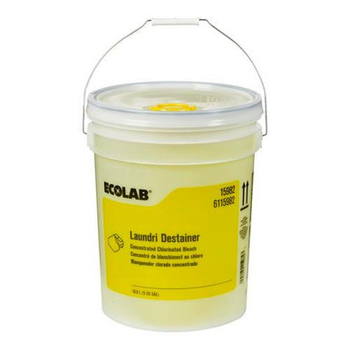 Ecolab Destainer Laundry Liquid 18.9L/5 Gallon Protein Removal ...