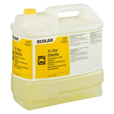 Ecolab Destainer Laundry Tri-Star Chlorite 9.46L/2.5 Gallon Stain Remover
