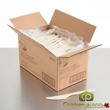 Sysco Earth Plus Knife Plastic Plastarch Material Heavyweight Beige ...
