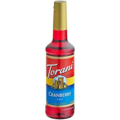 Torani Cranberry Flavoring Syrup 750 mL Plastic Bottle