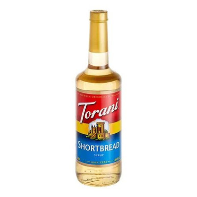 Torani Shortbread Flavoring Syrup 750 mL/25.36 oz Glass Bottle