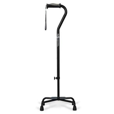Drive Medical Adjustable Large Base Quad Cane for Right or Left Hand Use
