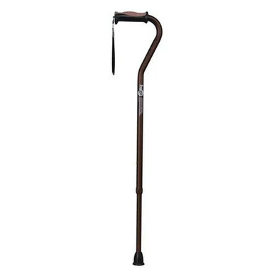 Hugo Adjustable Offset Cane Handle with Reflective Strap