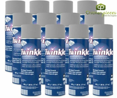 Diversey Twinkle Stainless Steel Cleaner and Polish Aerosol Spray, 482g ...