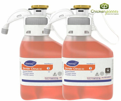 Diversey Stride SmartDose Citrus Neutral Cleaner, 1.4 L/47.33 oz (2/Case)