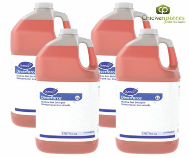Diversey Diverforce Machine Dish Detergent, 3.78 L/1 Gallon (4/Case)