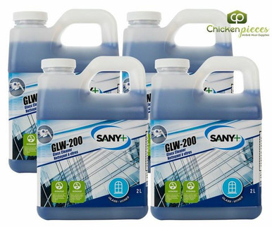 Sany+ Glass Cleaner, 2 L/4.22 Lbs (4/Case)