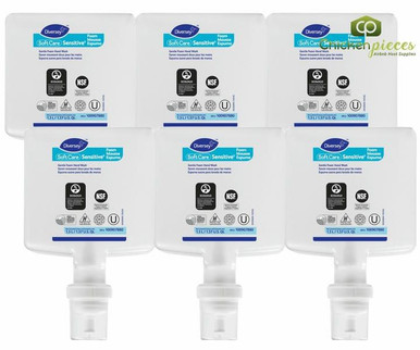 Diversey Soft Care Sensitive Foam Handwash Refills, Fragrance-Free, 1.3 ...