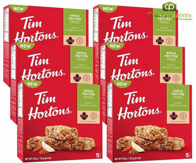 Tim Hortons Granola Bar Apple Fritter, 5 Bars 150g/5.29 oz (6/Case)