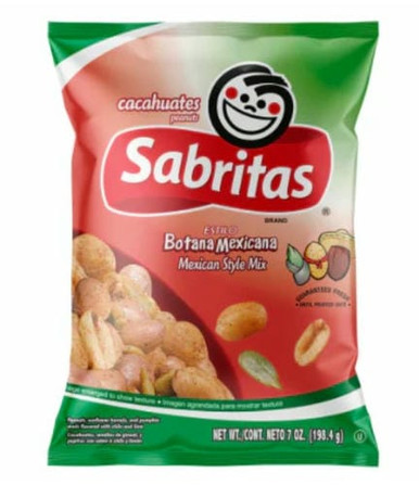 Sabritas Botana Mexicana -Mexican Style Mix Flavoured Peanuts 198.4g/7oz