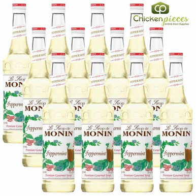 Monin Premium Peppermint Flavoring Syrup 750mL/25.36oz (12/Case)