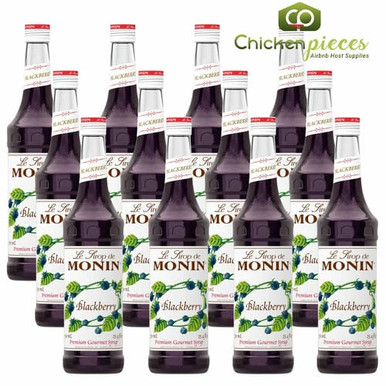 Monin Premium Blackberry Flavoring / Fruit Syrup 750mL/25.36oz (12/Case)