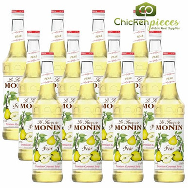 Monin Premium Pear Flavoring / Fruit Syrup 750mL/25.36oz (12/Case)