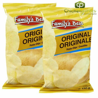 Family's Best Potato Ships, Original Quality Bulk Large 130g/4.58oz (2 ...