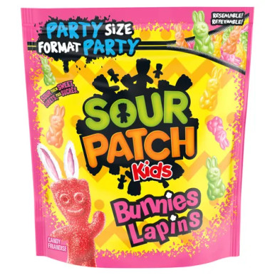 Maynards Sour Patch Kids, Bunnies Candy 1.27kg/2.80Lbs
