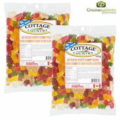 Cottage Country No Sugar Added Gummy Bears 850g/1.87Lbs