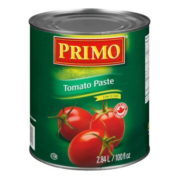 Primo Tomato Paste 2.84 L Single Can | Vine-Ripened Concentrate