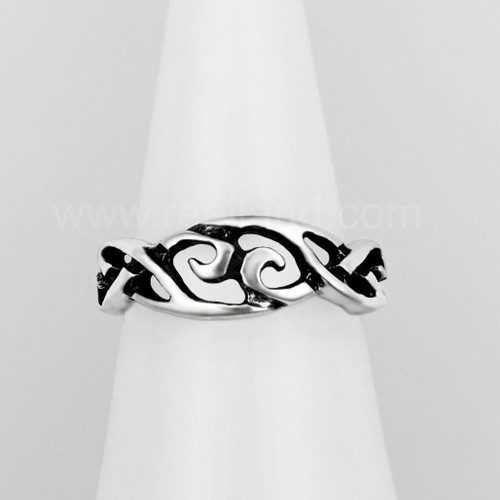 Hawise Knot Ring, sterling - R E Piland Goldsmiths