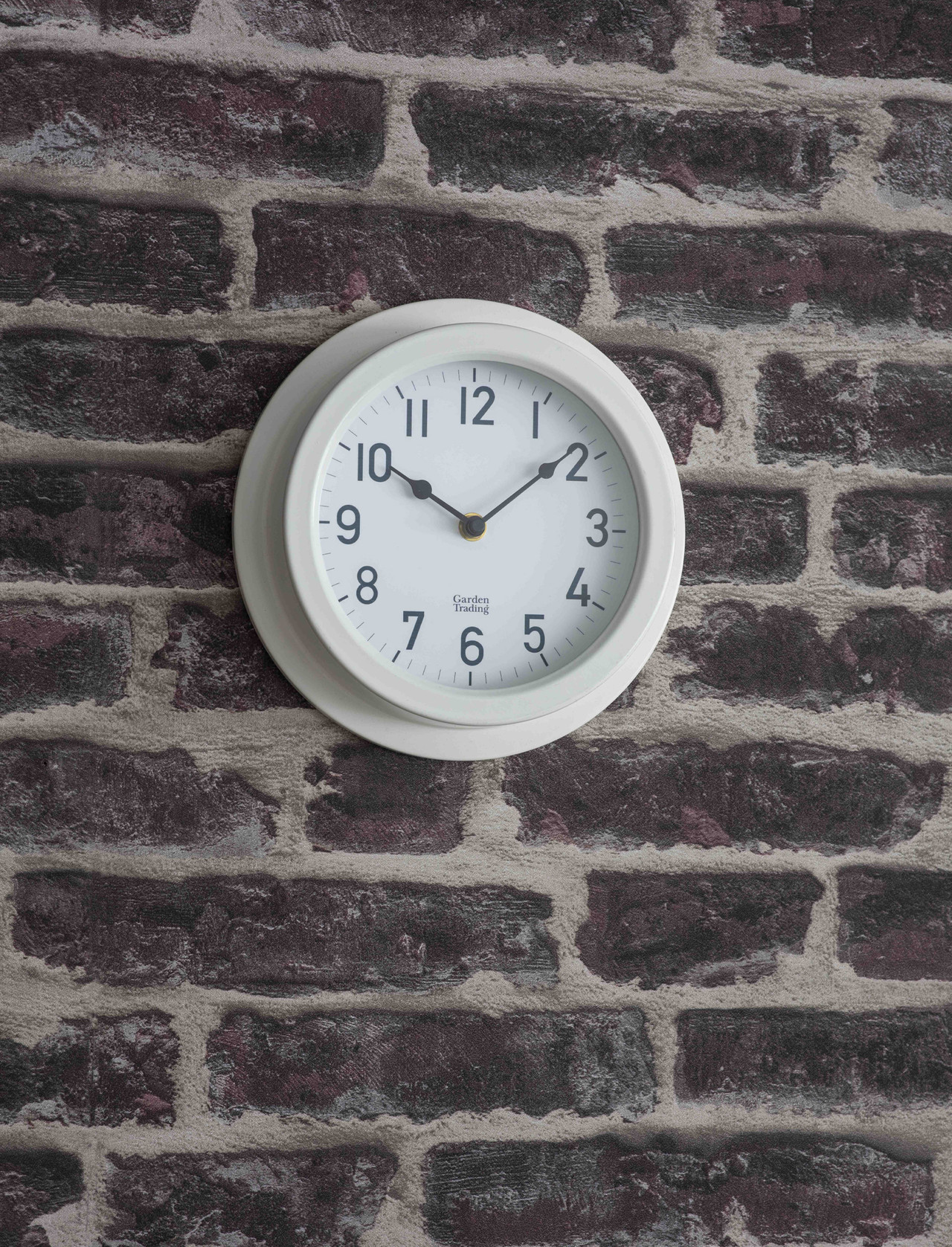 Tenby Clock 22cm Lily White | Garden Trading
